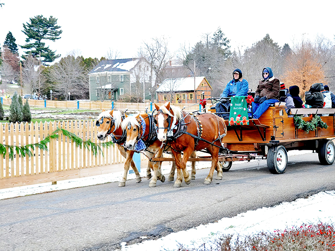 Zoar: Where history meets holiday cheer. It's like stepping into a living Christmas card, minus the cheesy family photo.