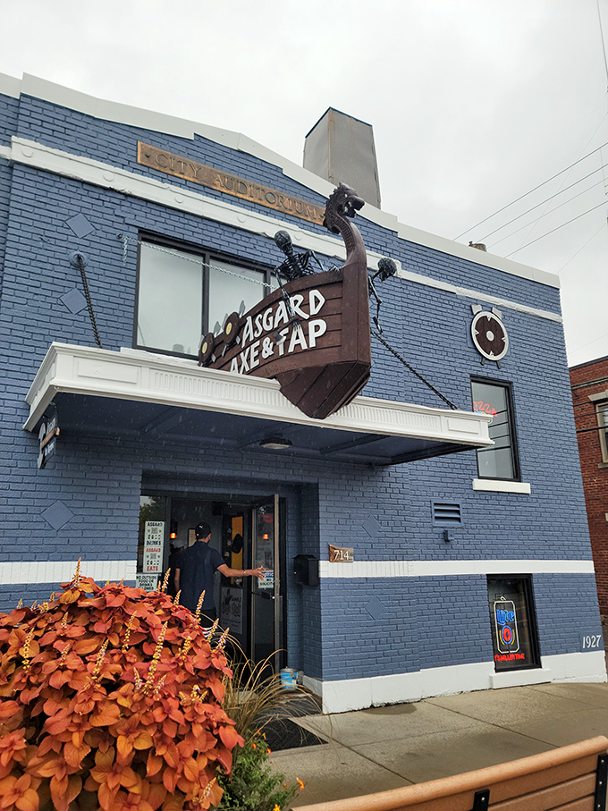 Journey to Valhalla... or at least its Midwest cousin. This axe-throwing tavern is the perfect detour for hungry warriors.