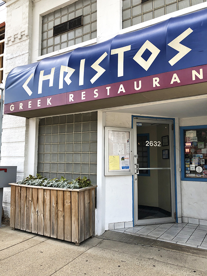 Step into Christos, and suddenly you're in a Greek taverna. Is that ouzo in your coffee mug, or are you just happy to see me?