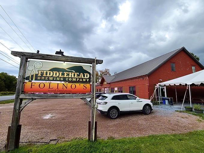 Road trip rule #1: Always stop when you see a red barn serving up smokin' hot pies. Your stomach will thank you.