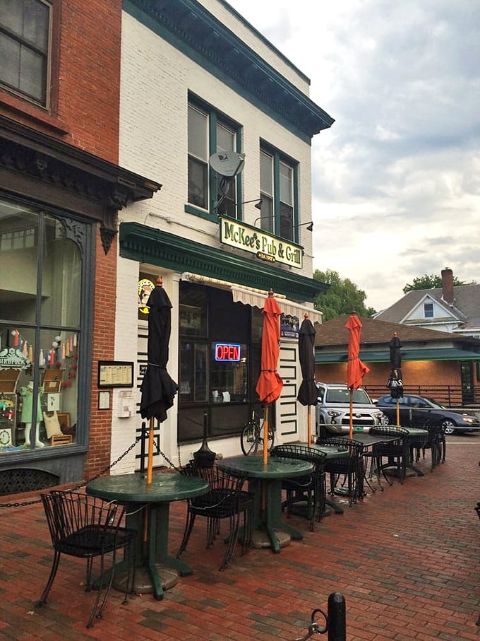 Pit stop perfection! McKee's al fresco setup is the ideal spot to stretch your legs and satisfy your appetite.