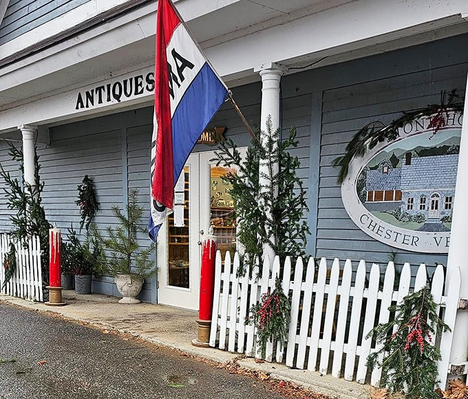Festive flags and picket fences &ndash; Stone House Antique Center isn't just selling history, it's living it. Ready for a trip down memory lane?