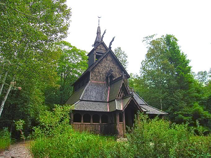Roadtrippers, set your GPS to "Viking"! This stavkirke is worth the detour.