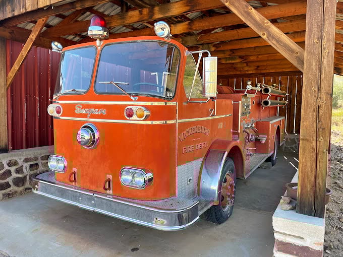 Hot wheels, 1950s style! This vintage fire truck is ready to rescue you from the mundane and ignite your imagination.