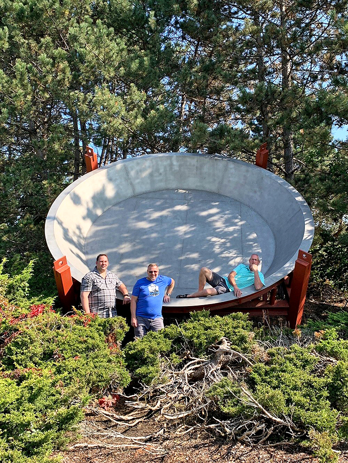 Talk about a slice of heaven! These folks look like they're ready to cannonball into a pool of cherry filling.