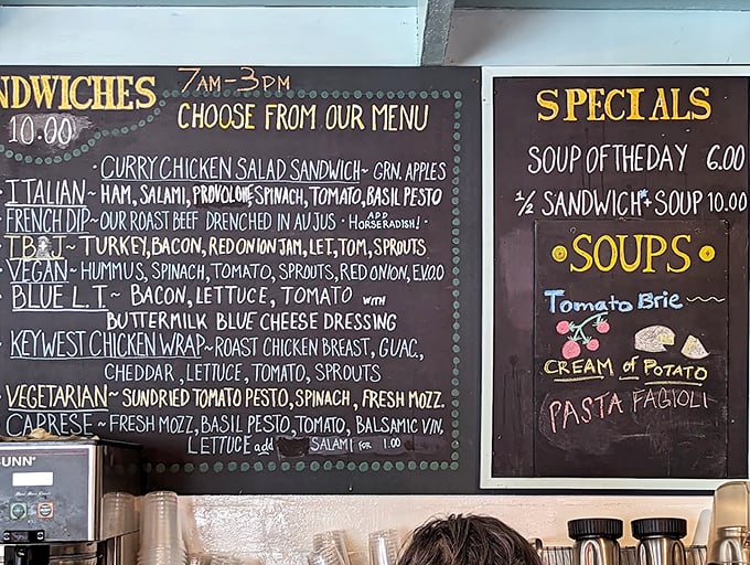 Decisions, decisions! This menu board is a choose-your-own-adventure of deliciousness. Pro tip: close your eyes and point &ndash; you can't go wrong.