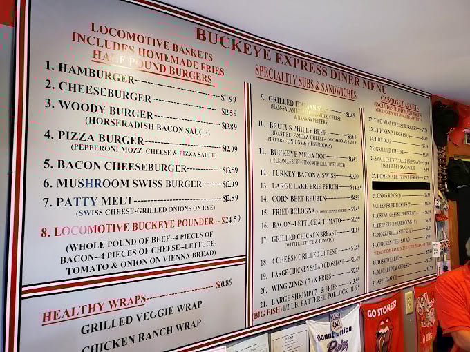Decisions, decisions! This menu is like a treasure map for your taste buds. Pro tip: bring your reading glasses and your appetite.