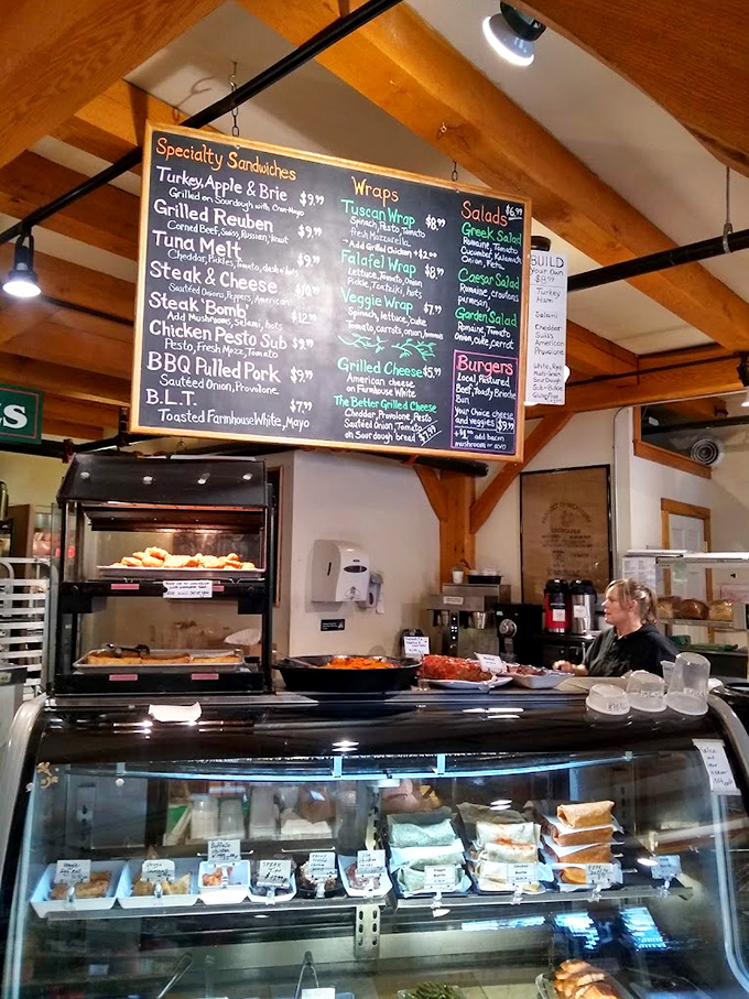 Decisions, decisions! This menu board is like a choose-your-own-adventure novel, but every ending is delicious.