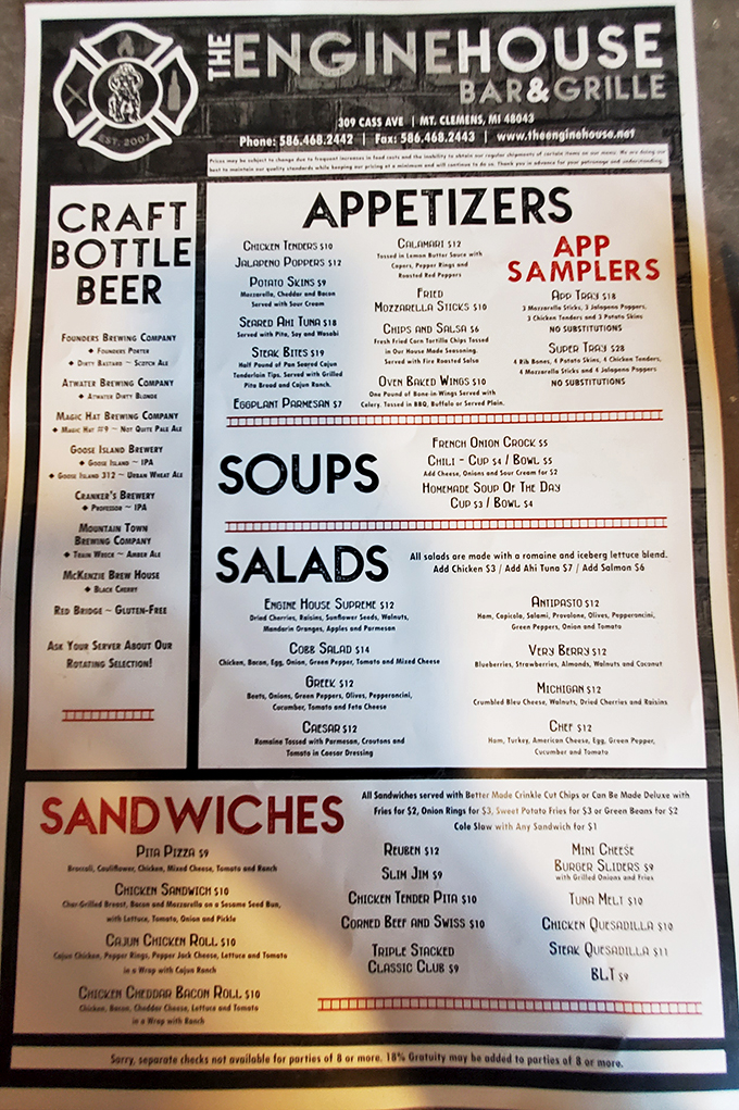 A menu that'll make your taste buds stand at attention! From hearty sandwiches to crisp salads, there's something to extinguish every craving.