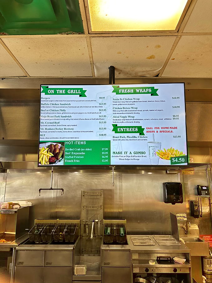 Decisions, decisions! This menu board is like a choose-your-own-adventure novel, where every choice leads to delicious plot twists.