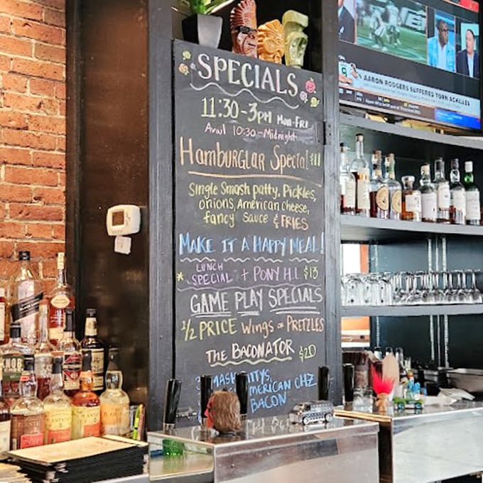 Decisions, decisions! Nosh's chalkboard menu is like a greatest hits album of comfort food, with each dish vying to be your new favorite.
