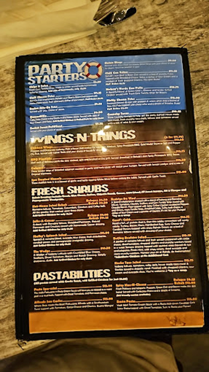Decisions, decisions! This menu is a treasure map of culinary adventures. X marks the spot for flavor gold.