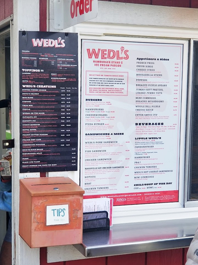 Decisions, decisions! Wedl's menu is a treasure map of taste, leading to culinary gold.