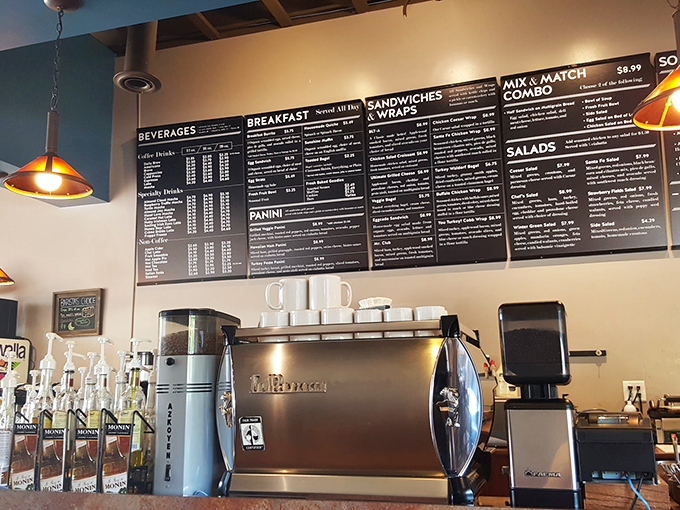 Decisions, decisions! This menu board is a treasure map of culinary delights. Pro tip: Close your eyes and point &ndash; you can't go wrong!