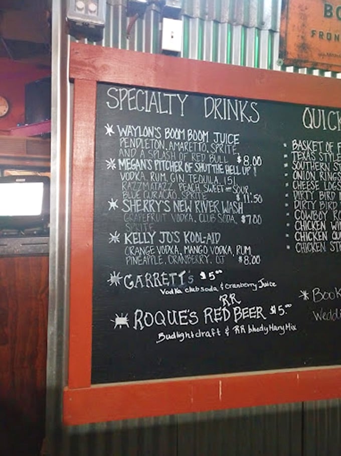 Specialty drinks that pack more punch than a cowboy's lasso. "Waylon's Boom Boom Juice"? Now that's a name that'll make you sit up and pay attention!