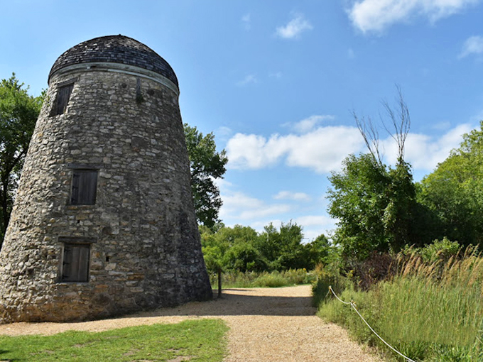 It's not the Leaning Tower of Pisa, but this old mill's got charm to spare. History with a side of whimsy!