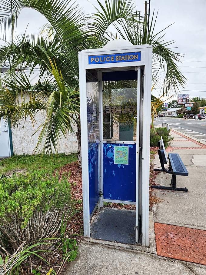 Peek inside the world's coziest precinct. It's so compact, even the Miranda rights come in a travel-size version!