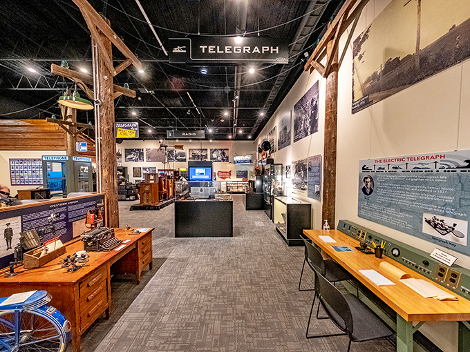 Telegraph Avenue, eat your heart out! This exhibit takes you on a journey through communication history faster than you can say "Samuel Morse."