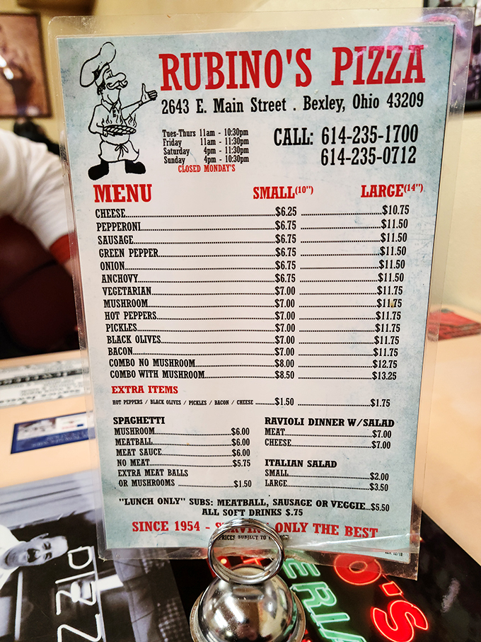 Decisions, decisions! Rubino's menu is a treasure map of culinary delights, where every choice leads to flavor gold.