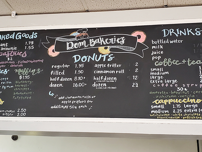 Choices, choices! This chalkboard menu is a roadmap to flavor town. Buckle up, taste buds &ndash; we're going on an adventure!