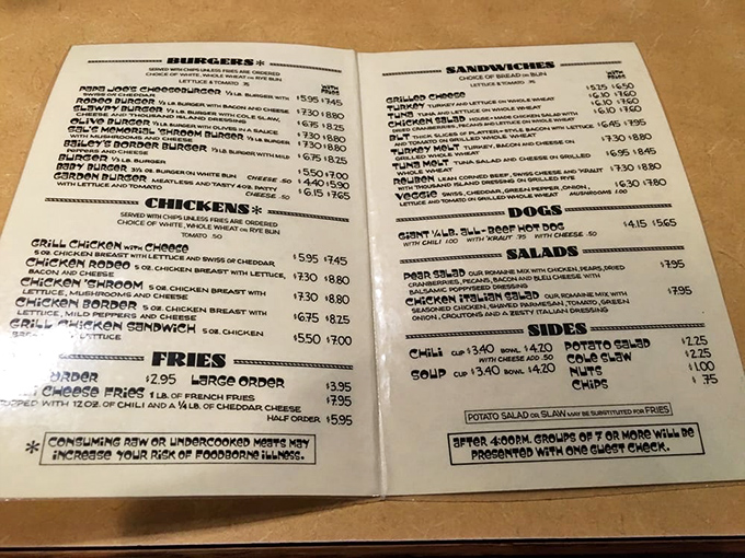 Decisions, decisions! This menu is like a greatest hits album of comfort food classics. Your diet doesn't stand a chance.