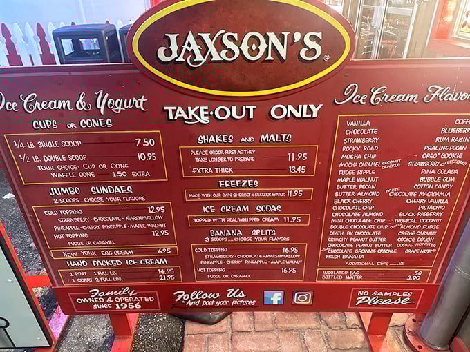 Decisions, decisions! This menu is a roadmap to delicious destiny. Pro tip: Bring your reading glasses and an empty stomach.