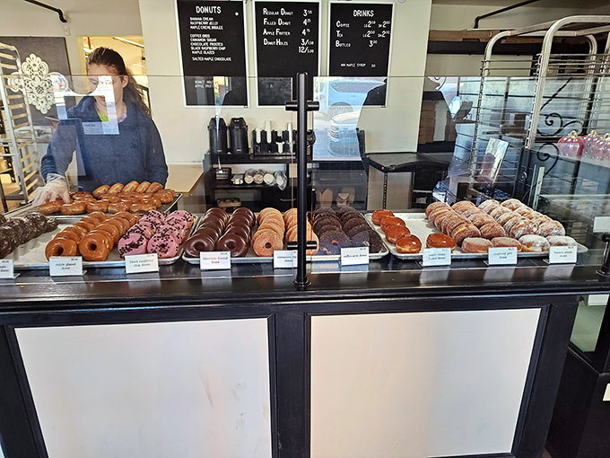 Sometimes the best menus are the simplest. These chalkboard classics promise everything a donut lover could want.