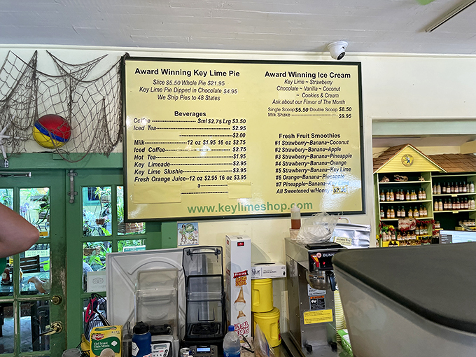 Decisions, decisions! This menu board is a treasure map of tangy treats. Pro tip: When in doubt, order one of everything.