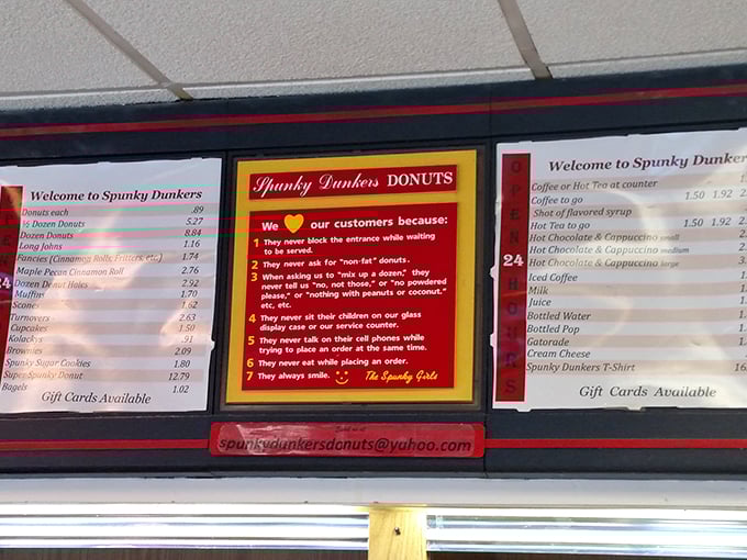 Choices, choices! This menu board is like a treasure map for your taste buds, each option a potential X marks the spot for deliciousness.