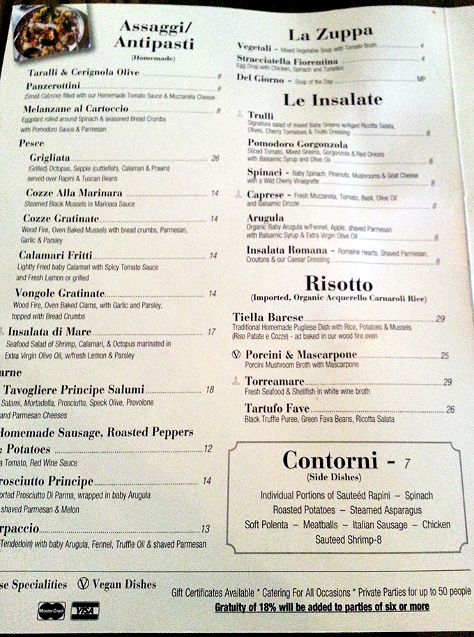 Warning: This menu may cause spontaneous Italian gesticulation and sudden cravings for carbs. Proceed with an empty stomach and open mind.