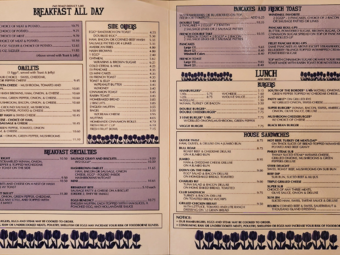 Decisions, decisions! This menu is a love letter to comfort food. Breakfast all day? Don't mind if I do!