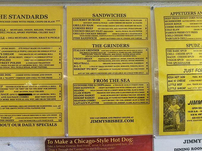 Decisions, decisions! Jimmy's menu is a treasure map of taste adventures. From Chicago classics to seafood surprises, there's a flavor for every palate.
