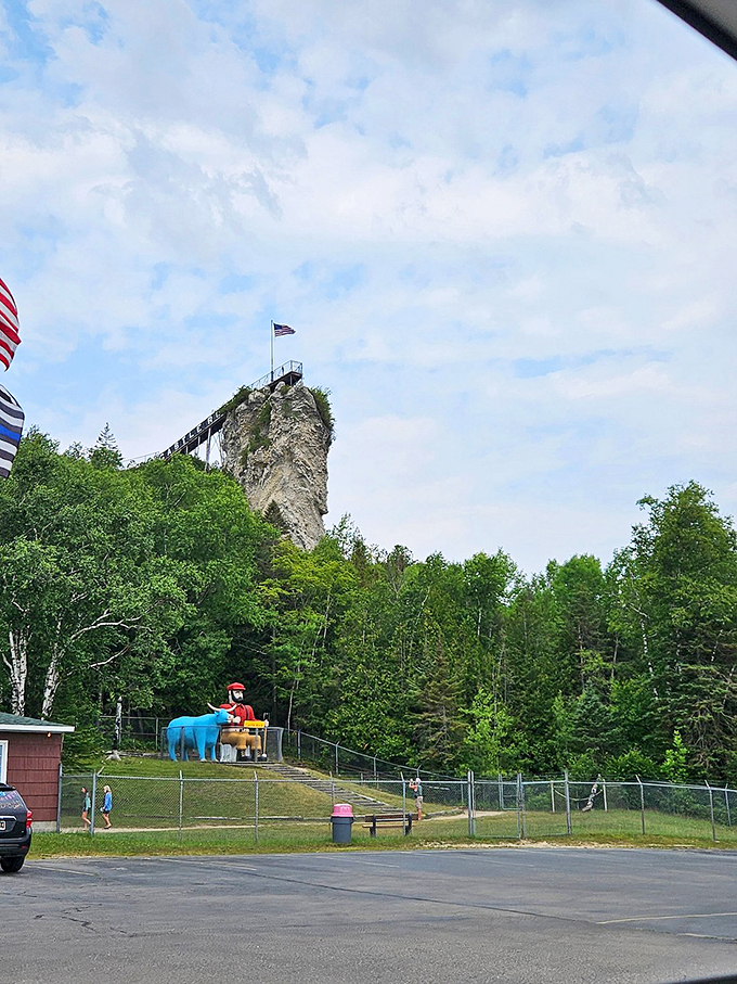 "A bird's-eye view that'll make eagles jealous!" Castle Rock stands tall, offering panoramic vistas that stretch as far as the eye can see.