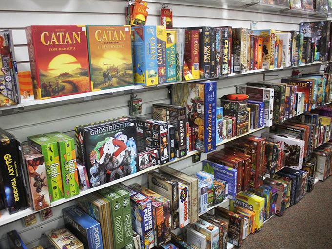 From Catan to Ghostbusters, this board game paradise will have you clearing your calendar for game nights galore.