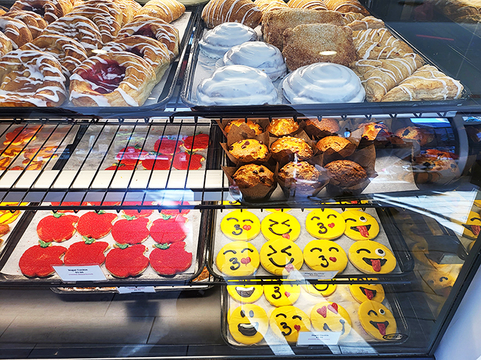 Decisions, decisions! This display case is a choose-your-own-adventure of deliciousness. Warning: drooling may occur.