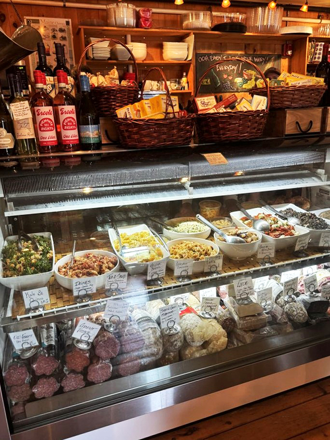 A feast for the eyes and the stomach! This display case is a treasure trove of culinary delights waiting to be discovered.