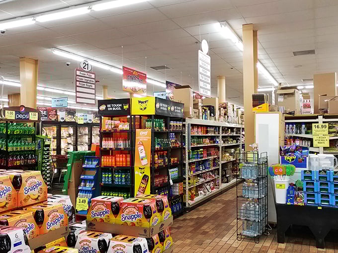 Behold the grocery galaxy! Woodman's interior stretches farther than the eye can see, with more aisles than a corn maze designed by M.C. Escher. Bring your walking shoes and sense of adventure!