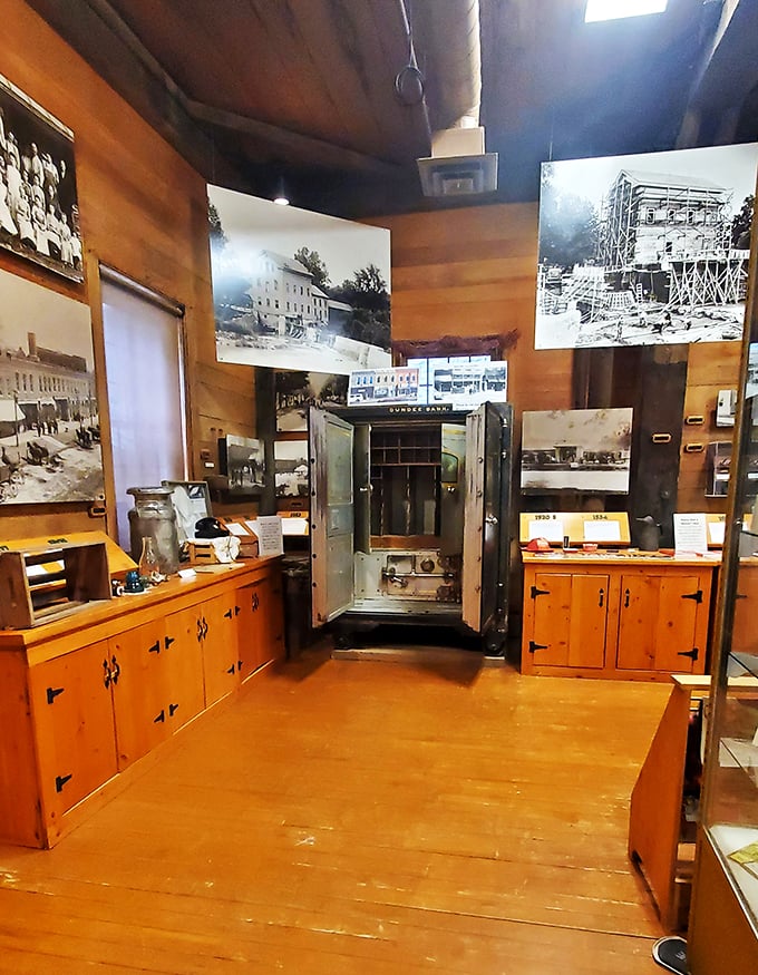 Welcome to the Willy Wonka factory of flour! This wooden wonderland of pulleys and gears will make your inner child (and engineer) squeal with delight.