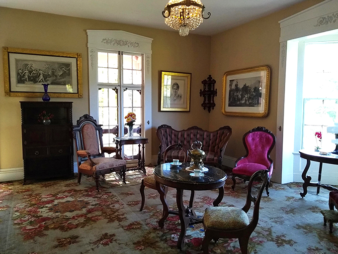 Step into a Victorian time capsule where every chair has a story and every cushion screams, "Don't sit on me!"