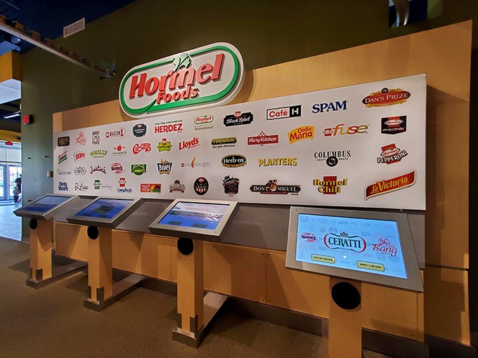 A wall of flavor! Hormel's brand lineup reads like a grocery list for the ultimate comfort food potluck.