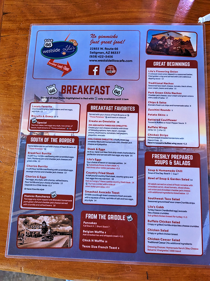 Decisions, decisions! This menu is a roadmap to culinary bliss. Pro tip: Bring your appetite and leave your diet at the door.