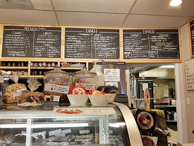 Decisions, decisions... The chalkboard menu at The French Press is a tantalizing roadmap to breakfast bliss. Choose your own adventure!