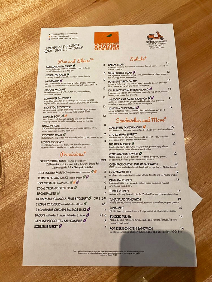 Decisions, decisions! This menu is like a choose-your-own-adventure book, but every ending is delicious. Pro tip: Close your eyes and point &ndash; you can't go wrong!