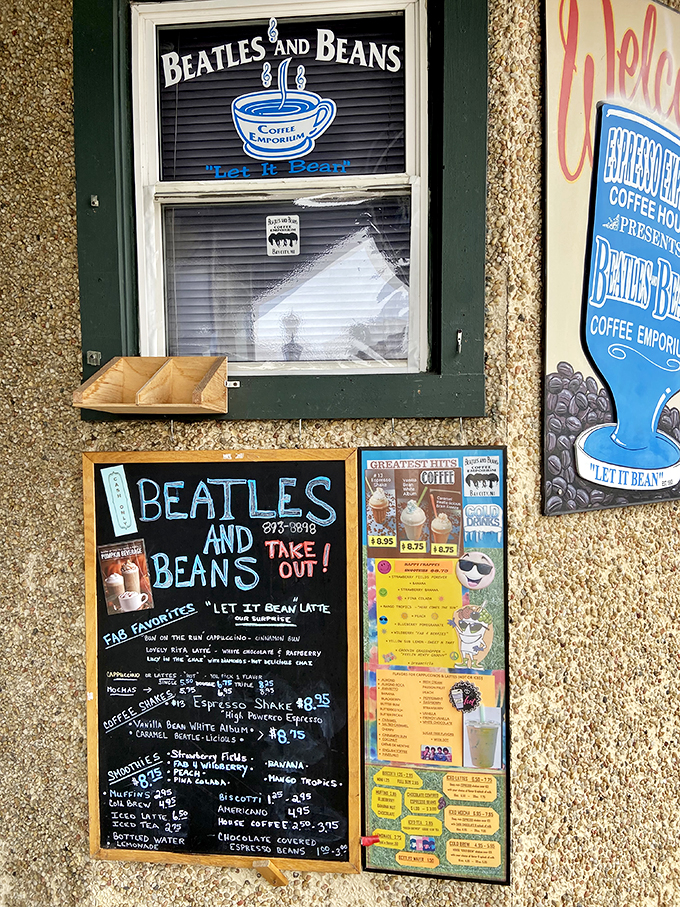 Menu, menu on the wall, who's the grooviest of them all? Spoiler: It's the "Let It Bean Latte"!