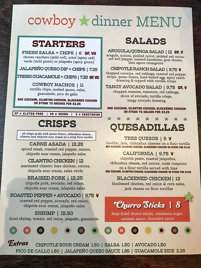 A menu that's music to your taste buds! From Cowboy Nachos to Churro Sticks, each dish is a flavor-packed adventure.