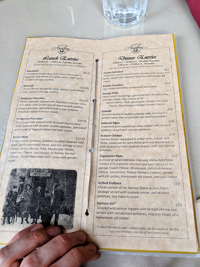 A menu that reads like a delicious geography lesson. From Paprikash to Polish Plate, each dish is a passport stamp for your taste buds.