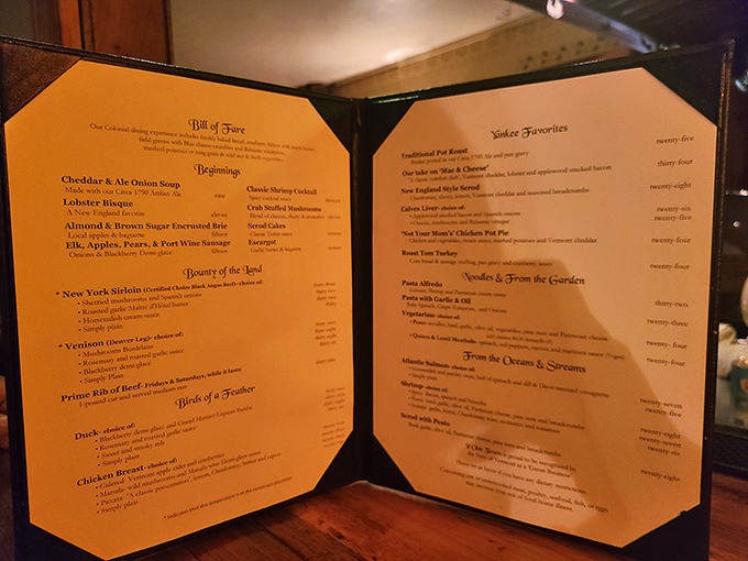 A menu that reads like a greatest hits album of New England cuisine. Warning: May cause spontaneous cravings for "Yankee Favorites."