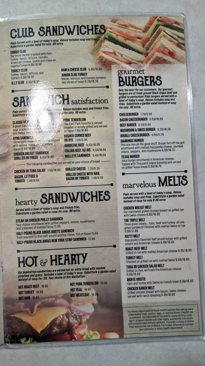 Behold, the sacred text of Diamonds! This menu's got more options than a Netflix queue, and each one's a potential crowd-pleaser.