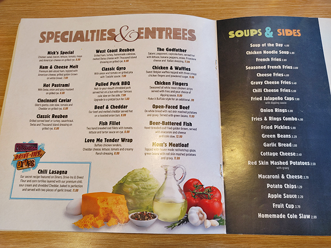 Decisions, decisions! This menu is a roadmap to culinary bliss. Pro tip: Bring a friend and share, or prepare for the world's most delicious leftovers.