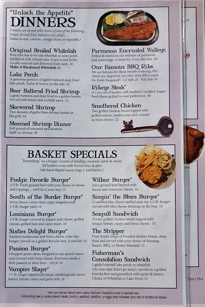 Decisions, decisions! This menu is like a greatest hits album of comfort food classics, with each dish vying for the spotlight on your plate.